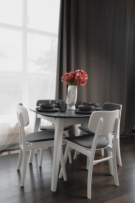 Комплект обеденный стол и стулья. Кухонний стіл та стільці.: 2 590 грн ...