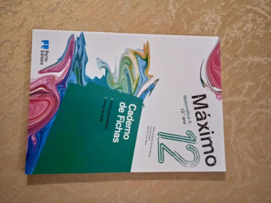 Caderno de Fichas - Máximo - Matemática A - 12.º Ano (NOVO) Leiria • OLX.pt