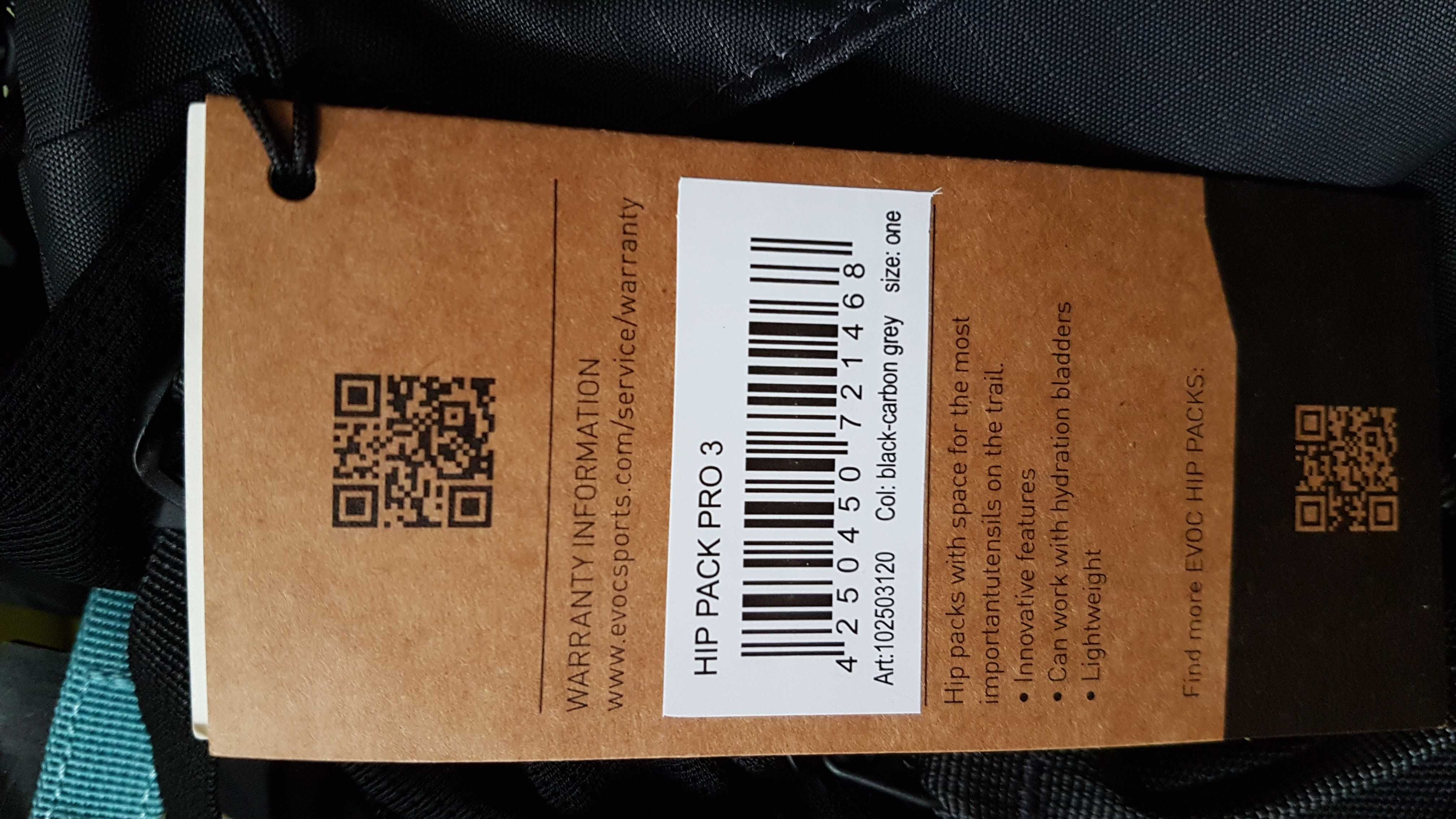 НОВАЯ поясная сумка EVOC Hip Pack PRO 3: 3 348 грн. - Інші види спорту ...