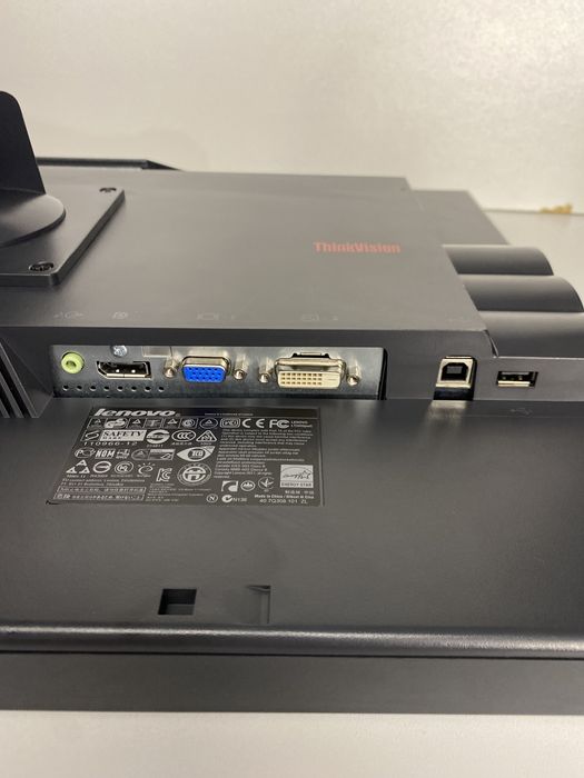 Монітор Lenovo ThinkVision LT2452pwC / 24" FULLHD 1920x1200E-IPS: 2 350 ...