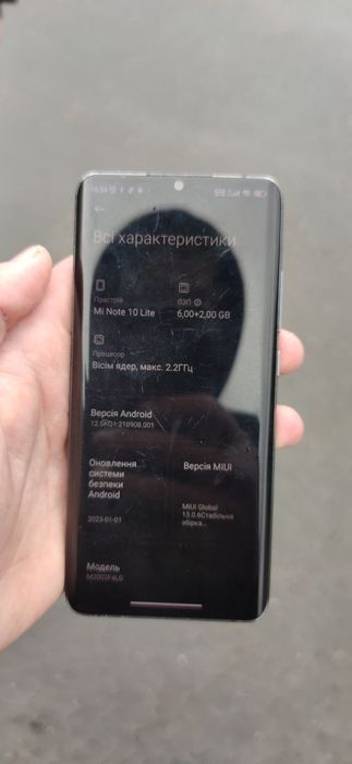 Xiaomi mi note 10 lite: 2 500 грн. - Смартфони / мобільні телефони ...