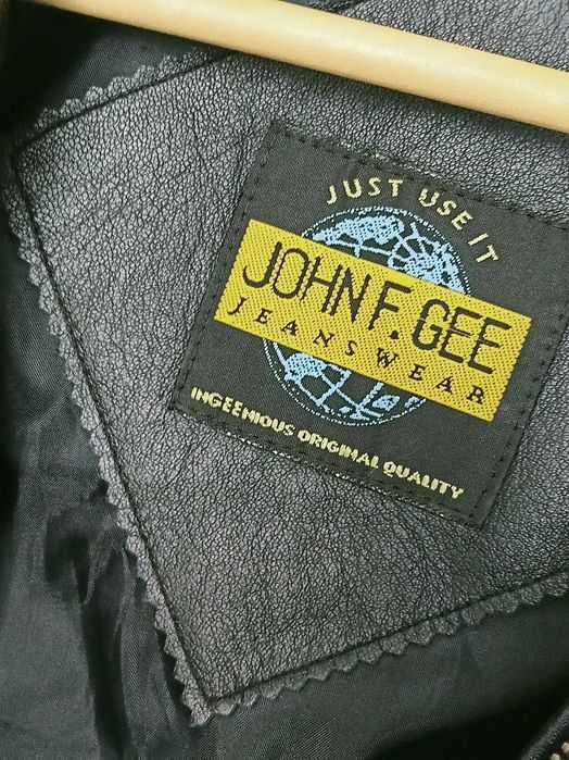 John F. Gee San Diego męska bomberka / kurtka skórzana vintage rozm. M ...
