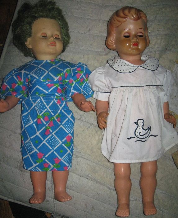 Lalka PRL 2szt stara zabawka lata 60/70te 20w. Dwie lalki okres PRL ...