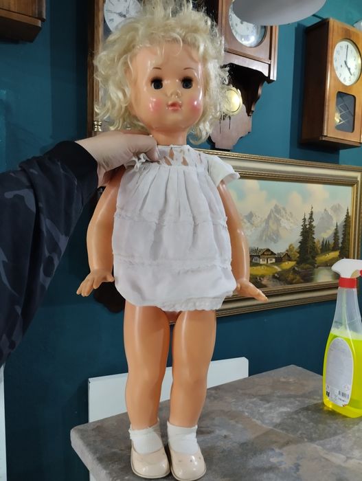 Lalka PRL duża Vintage Wodzisław Śląski • OLX.pl