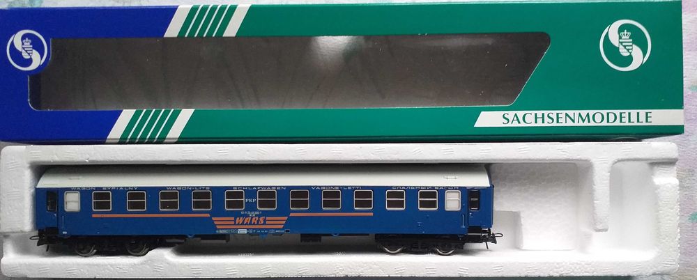 Sachsenmodelle 74629 wagon sypialny WARS, PKP, H0 Poznań Dębiec • OLX.pl