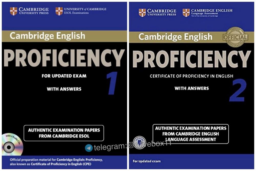 Cambridge English Proficiency 1, 2 - Examination Papers +Audio: 390 грн. - Книги / журнали ...