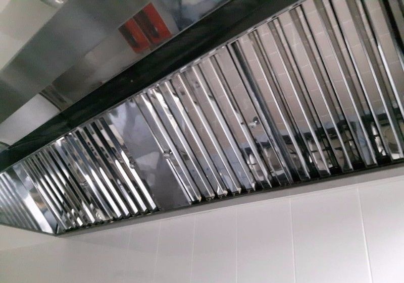 Profesjonalny okap gastronomiczny 2m/0,7m/0,4m TURBINA 800 m3/h filtry ...