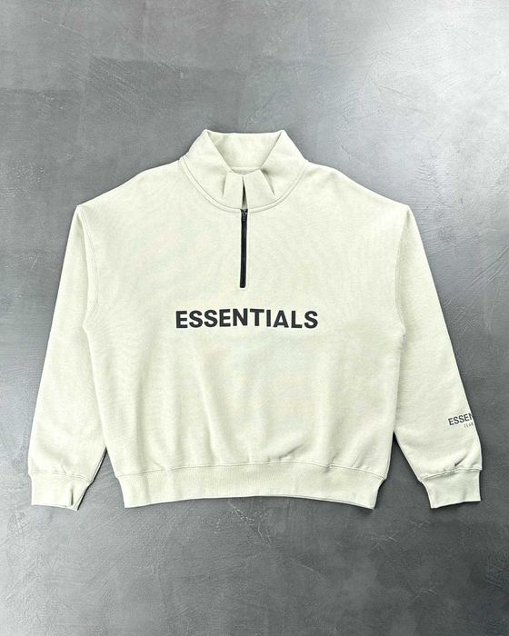 Світшот Fear Of God Essentials Front Logo Half Zip Sweat Light Green: 3 ...
