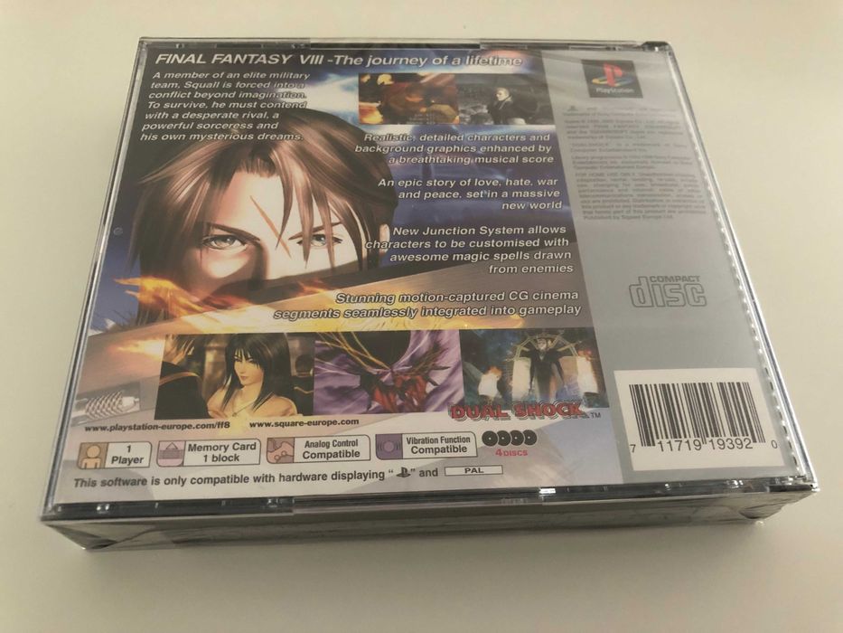 Jogo NOVO/SELADO PS1 PSX Playstation FF8 Final Fantasy VIII 8 Platinum Mafamude E Vilar Do ...