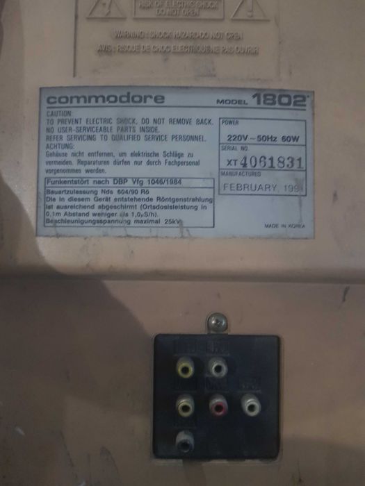 Video monitor Commodore 1802 Kierzno • OLX.pl