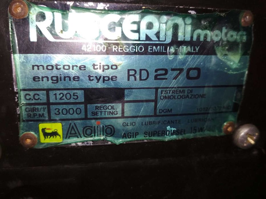 Двигатель/мотор/ruggerini rd-270/lombardini/deutz/kubota/hatz/ursus ...