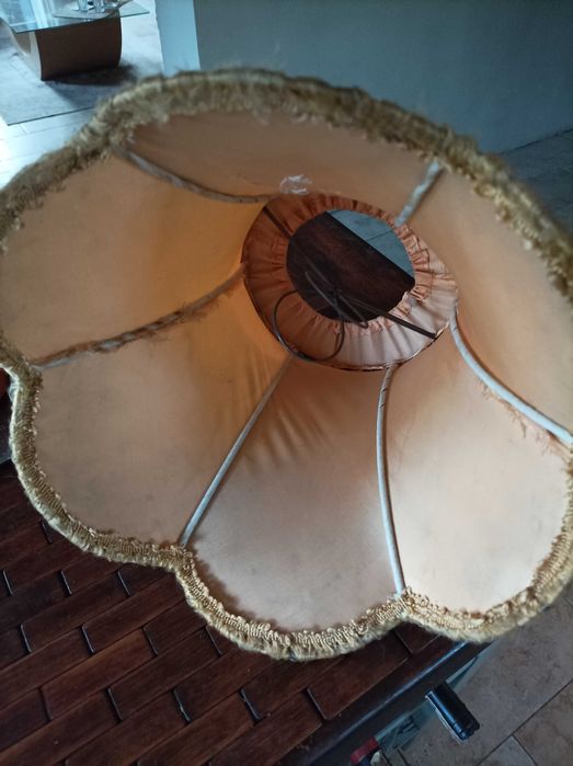 Stary abażur złoty Orange do lampy stołowej zachowany w oryginale ...