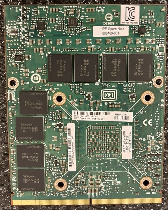 Супер видеокарта Nvidia TESLA M6 8Gb DDR5 (GTX980M) MXM 3.0b: 3 200 грн ...