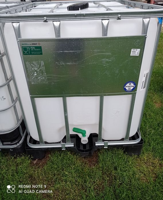 Zbiornik beczka mauzer mauser paletopojemnik IBC 1000l kontener 600l ...