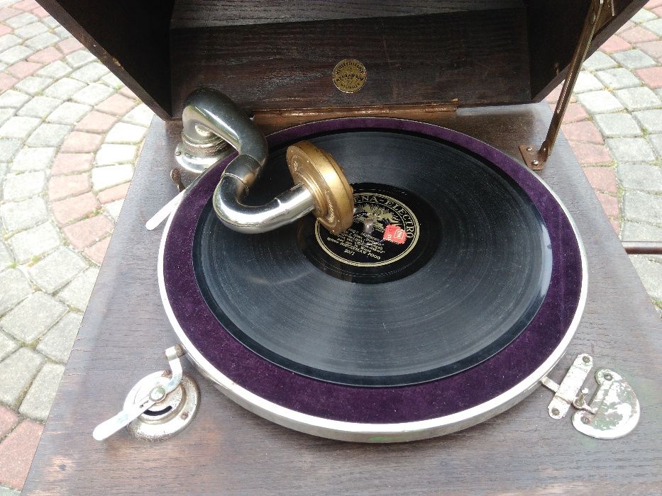100 letni gramofon,patefon_sprawny Tarnowskie Góry • OLX.pl