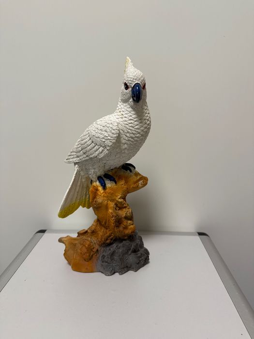 Figura Biala papuga na pniu - KAKADU Warszawa Mokotów • OLX.pl