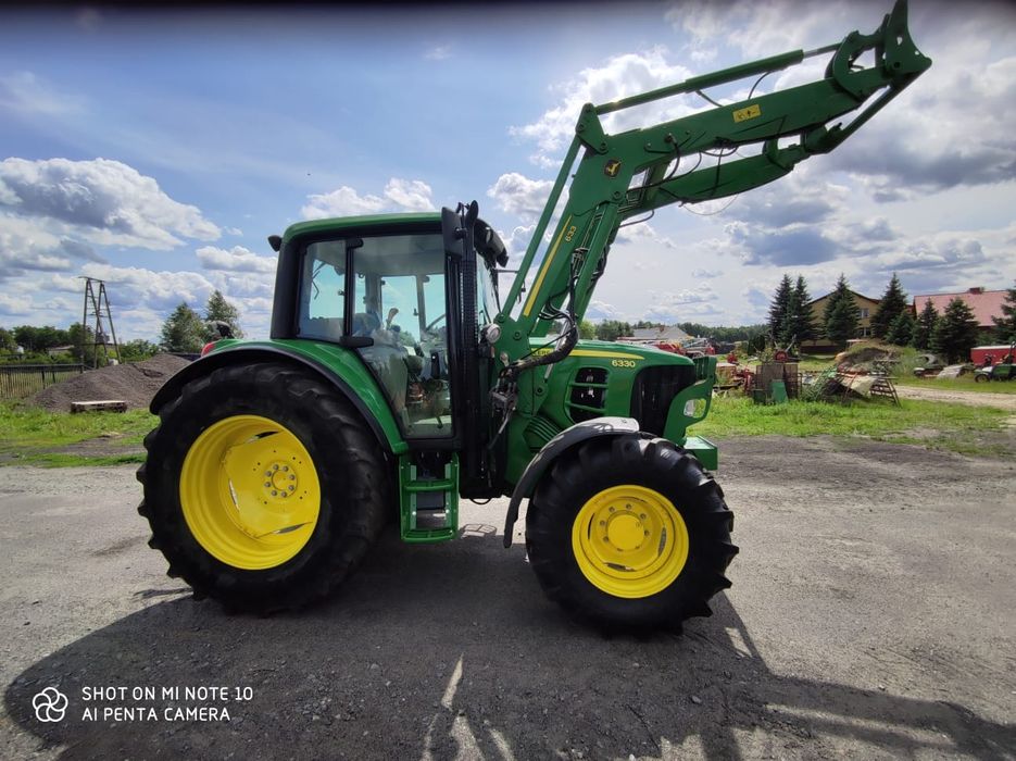 John-Deere 6330 z Ładowaczem JD 633 / 11r. Power-Quad / 130 km Czersk • OLX.pl