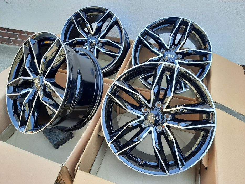Alufelgi NOWE 19 AUDI 5x112 A3 A4 B7 B8 B9 A6 C5 C6 Q3 TT CZARNE RS3 Bełsznica • OLX.pl