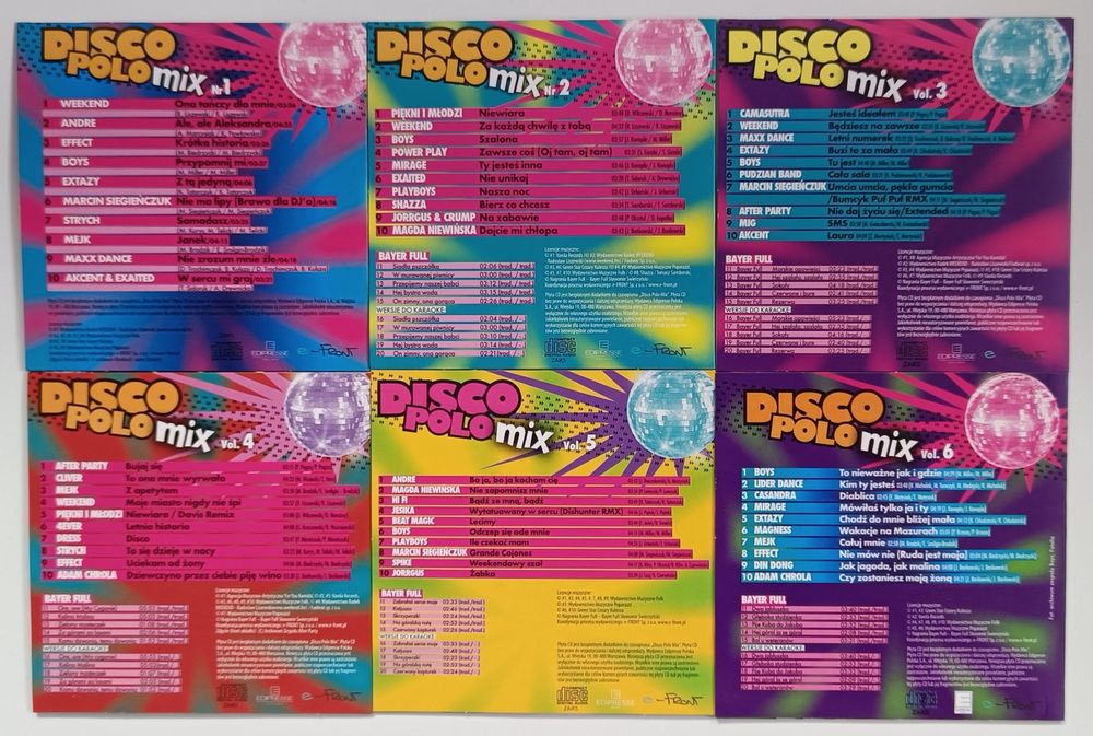Zestaw Disco Polo Mix 1-14 Akcent Piękni I Młodzi Borys Cliver Andre ...
