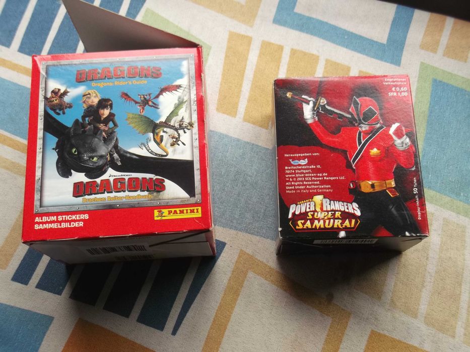 Caixas vazias de cromos+poster e saquetas Carregosa • OLX Portugal