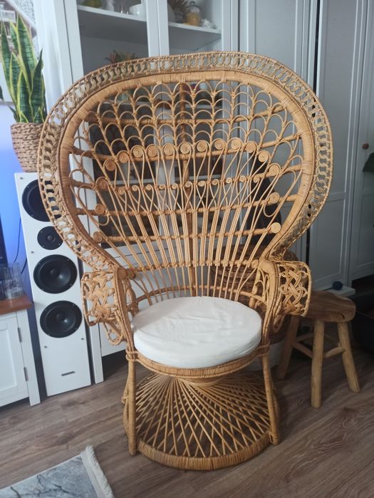 Fotel Boho wiklinowy Głogów • OLX.pl