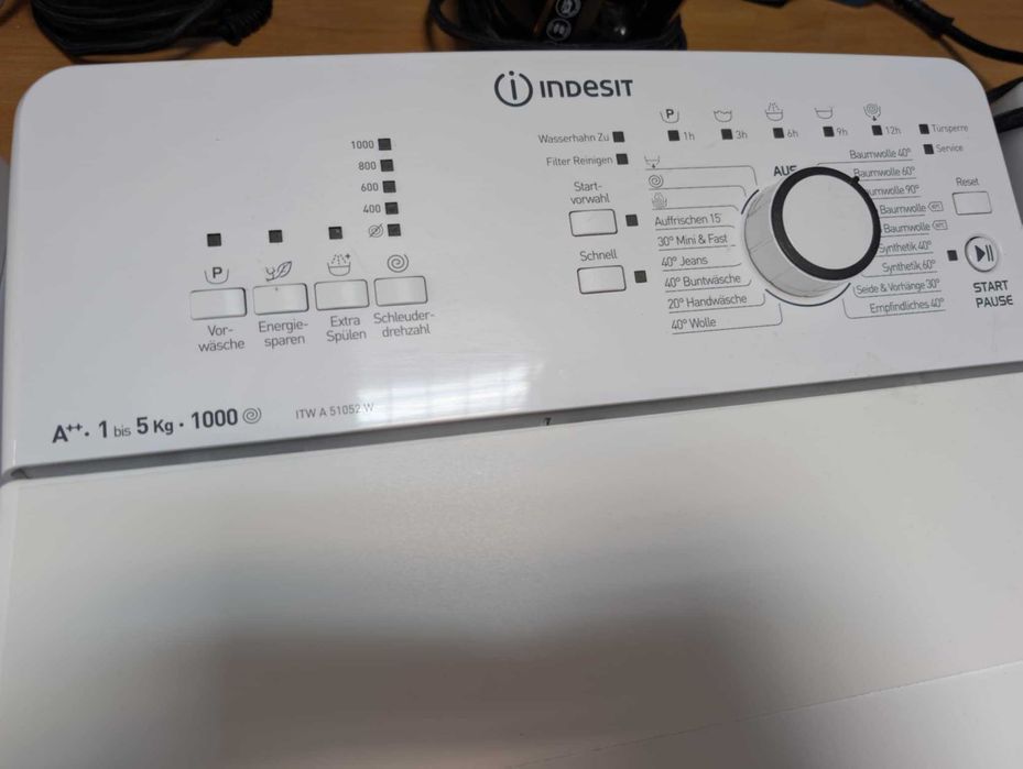 Pralka Indesit | Ładowana od góry | 1000 obr | 5kg wsad | A++ | GW ...
