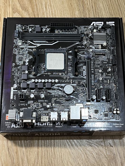 ASUS PRIME A-320M-K (sAM4) в комплекті з процесором AMD Ryzen 3 2200g: 2 000 грн. - Комплектуючі ...