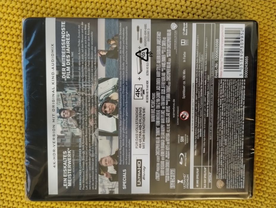 Dunkierka Dunkirk 4K ultra HD+ Blu-ray Wrocław Śródmieście • OLX.pl