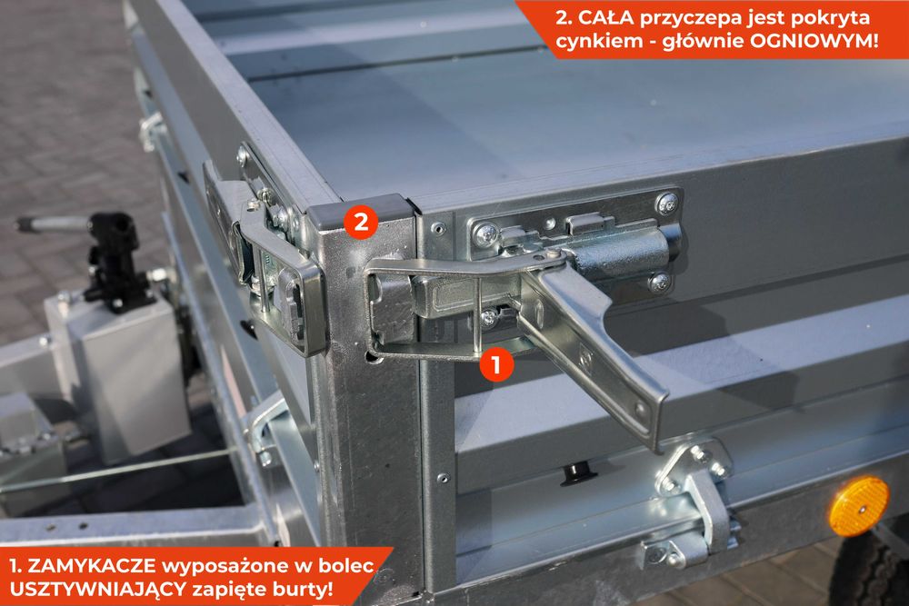 Przyczepa Neptun Kipper N27-256 2 [GN251] z kirem kiprowana 2700 kg Kielce • OLX.pl