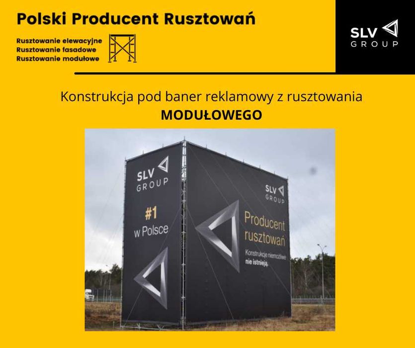 BANER REKLAMOWY Konstrukcja Rusztowania SLV M Andrychów • OLX.pl