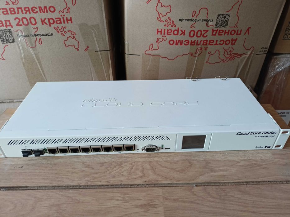 Маршрутизатор MikroTik Cloud Core Router CCR1009-7G-1C-1S+: 9 950 грн ...