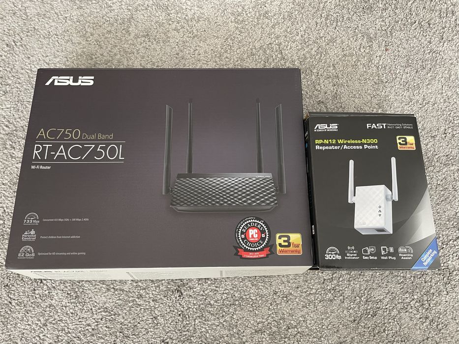 Combo INTERNET ROUTER ASUS + Repetidor de internet Almada, Cova Da ...