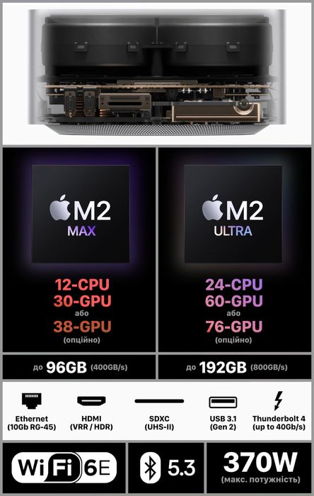 Apple Mac Studio M2 MAX | M2 ULTRA: 90 000 грн. - Настільні комп'ютери ...