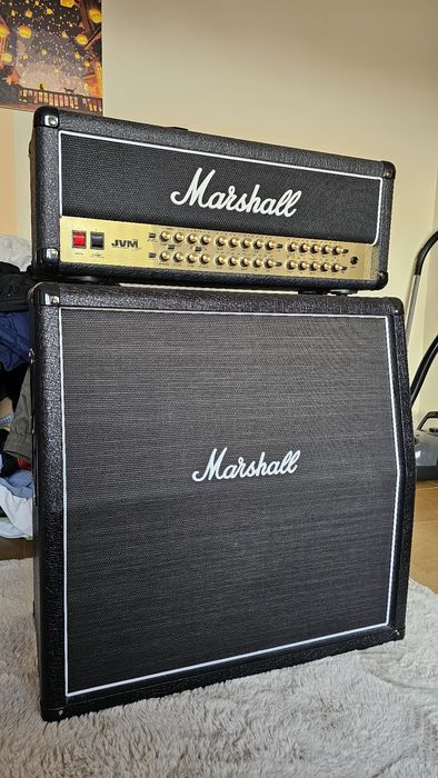 Wzmacniacz gitarowy Marshall head + kolumna + footswitch Łeba • OLX.pl