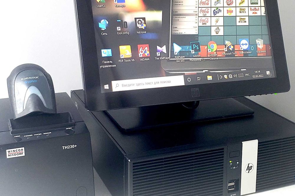 POS система на i3/ssd, 4COM, ПОС терминал, с ТАЧ монитором НЕ тормозит ...