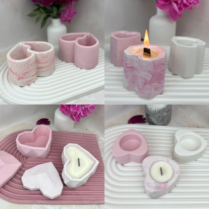 Кашпо з кришкою шкалочка для прикрас форма для заливки свічок 15 грн Витвори майстрів