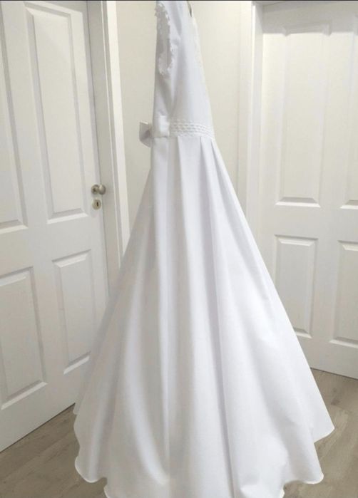 *Impressja* cudna sukienka alba komunijna bolerko torebka halka R.140 ...