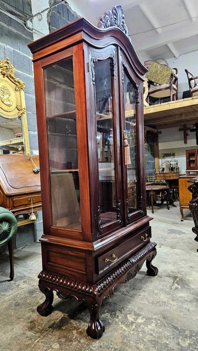 Stara Piękna -Witryna -Komoda - Konkretna chippendale Strzelin • OLX.pl