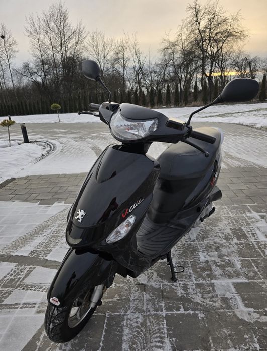 Skuter Peugeot V-Clic 50cc 4T Gaźnik Piękny Czarny Warszawa Ochota • OLX.pl