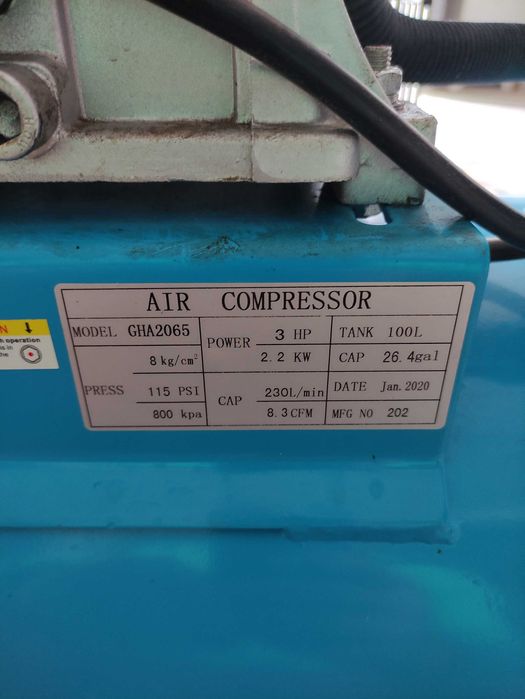 Compressor 100l monofásico Cristelos, Boim E Ordem • OLX Portugal