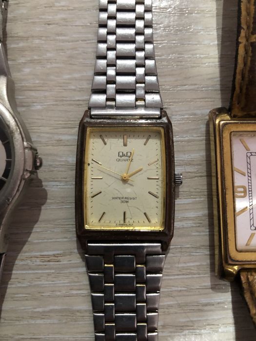 (Лот из 4х часов по супер цене)QQ Casio Patek Quartz Philip Persio АКБ ...