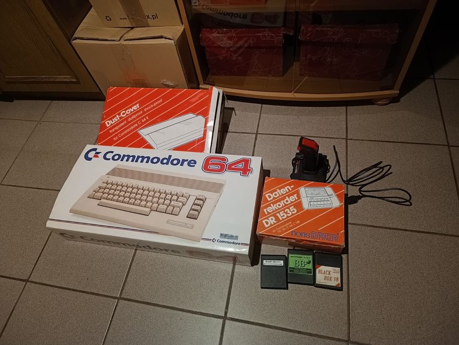 Komputer C64 Commodore 64 Pudełko 1Właścicel Pełny Zestaw Wrocław ...