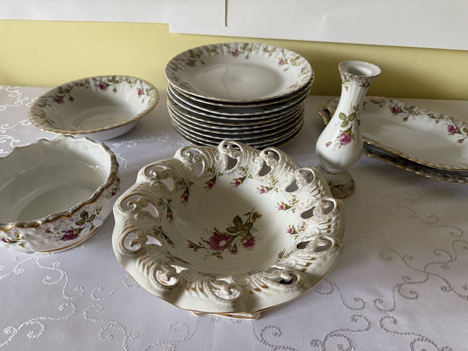 Porcelana Chodzież Zestaw Złota Róża Projekt Zofia Wojtas Model Iwona ...