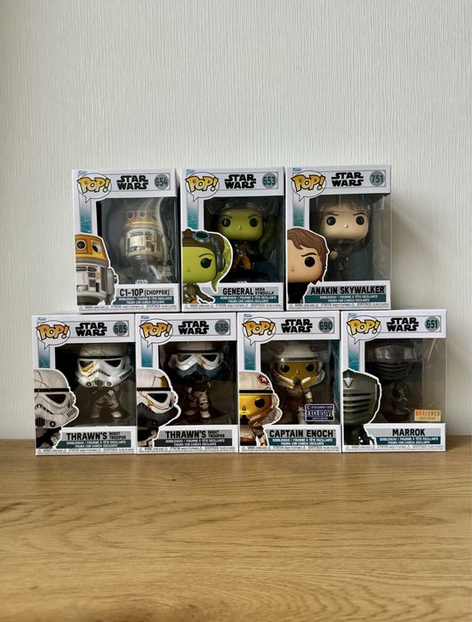 Funko Pop General Hera Anakin Skywalker Captain Enoch Trooper Marrok ...