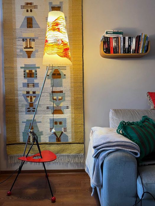 Lampa stojąca prl Zootechnika, loft, modern, mid-century, lata 60 ...