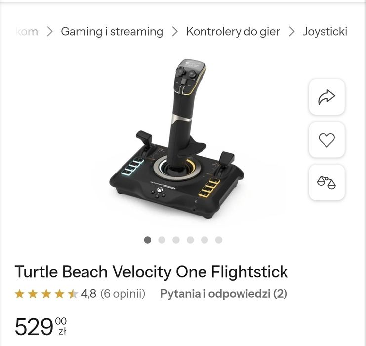 Joystick TurtleBeach Velocity One Flight Stick JAK NOWY Wrocław Krzyki ...