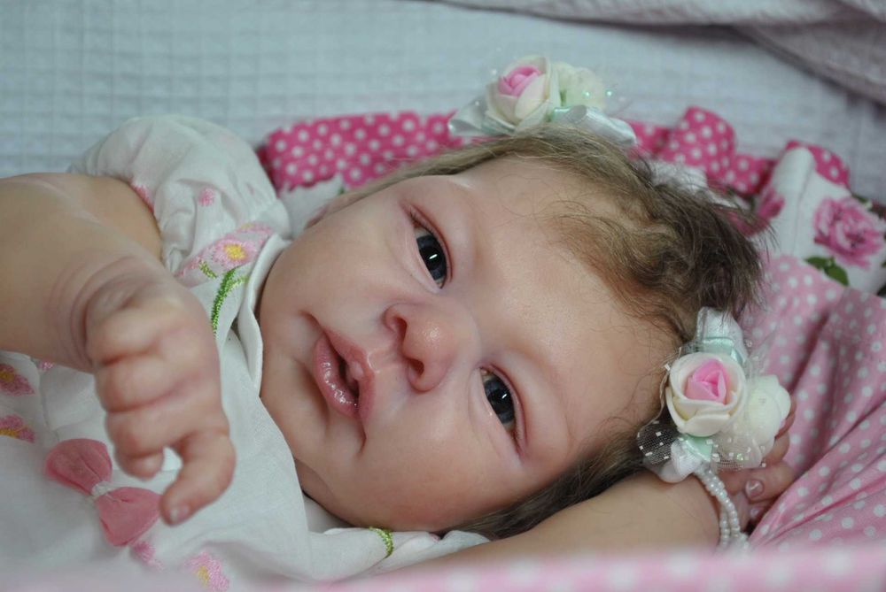 Niezwykle realistyczna lalka reborn oryginalny kit od ręki brzuszek ...