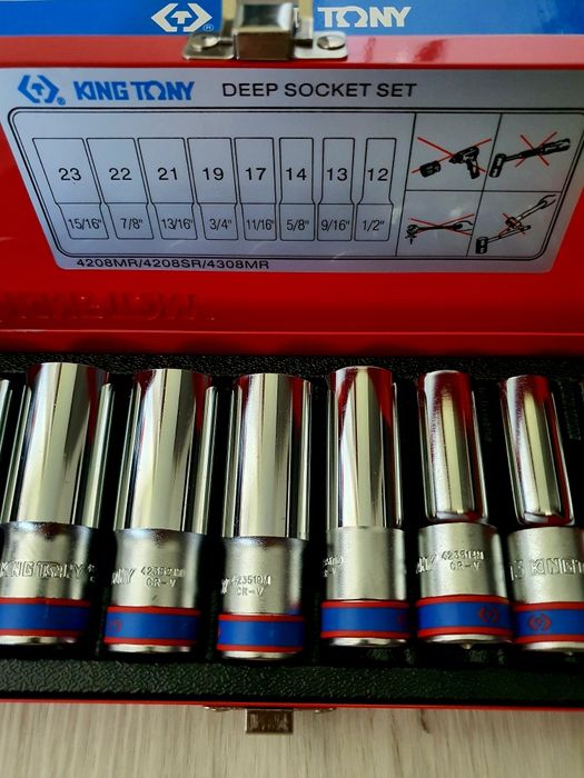 Klucze nasadowe długie King Tony zestaw Lublin • OLX.pl