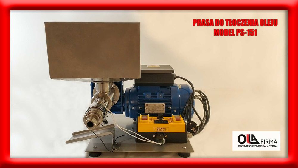 Prasa ślimakowa tłocznia do oleju PS-151 Piotrków Trybunalski • OLX.pl