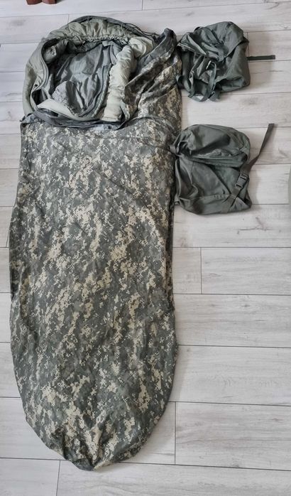 Śpiwór modułowy, militarny US Army, ACU Modular Sleeping Bag System ...